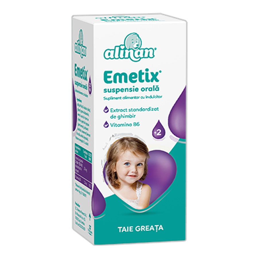 Vitamine și suplimente: Alinan Emetix, suspenie orala, 20ml