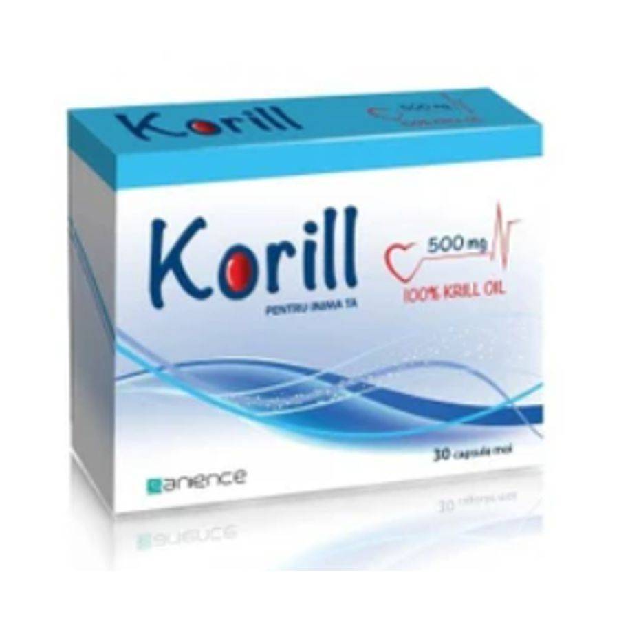 Korill ulei de krill 500 mg, 30 capsule, Sanience